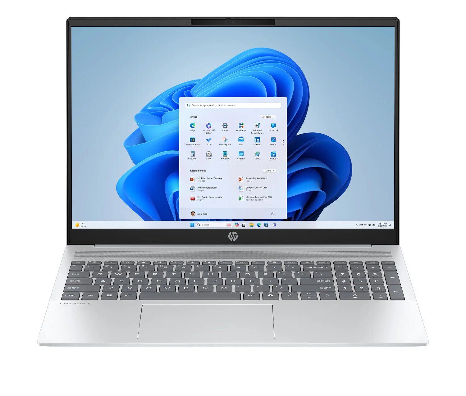 Ноутбук HP OmniBook 5 16 (Ryzen AI 7, 16 ГБ, 1 ТБ, Win 11 + MS Office) Серый