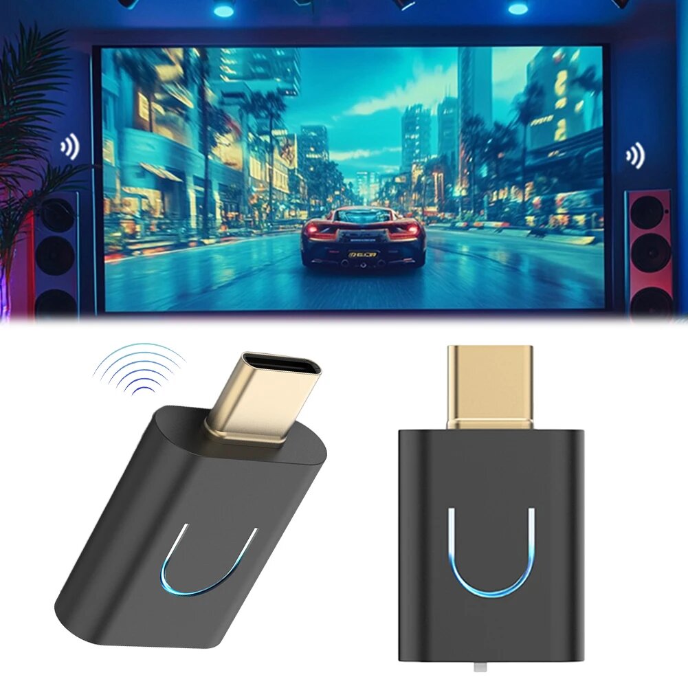 Беспроводной аудиоадаптер Bluetooth Auracast Type-C