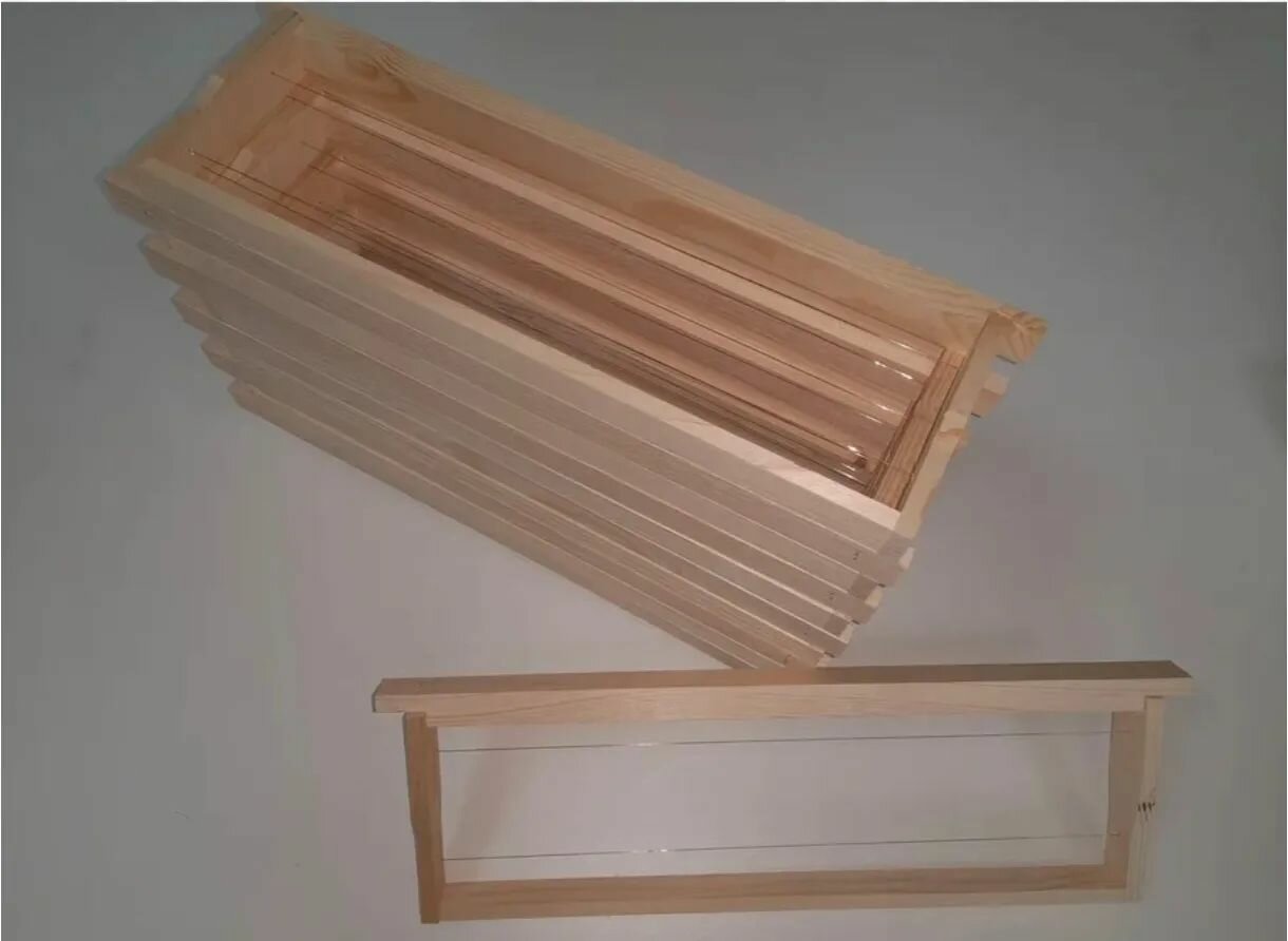 Рамки для улья, дадан, магазинные, дерево, сосна, 10 шт, 145 мм