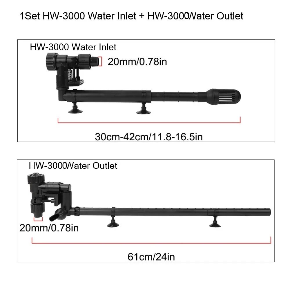 Внешний фильтр для аквариума черный HW-3000 Set