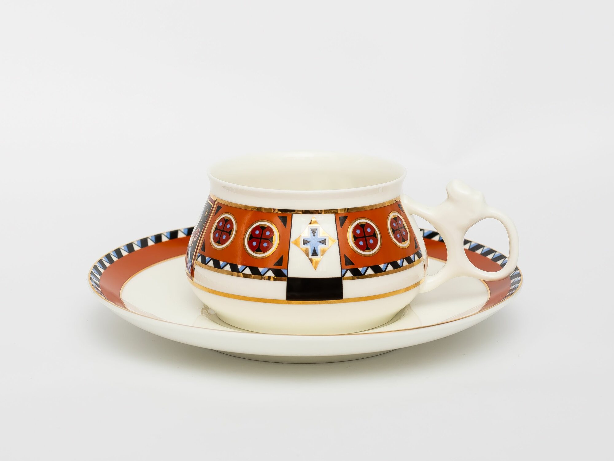 Чашка с блюдцем, ф. Билибина, рис. Василиса