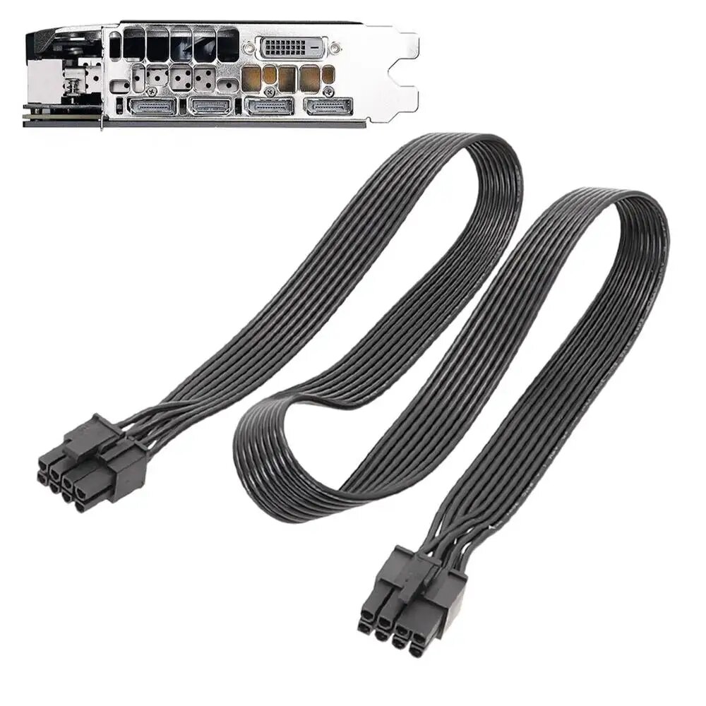 PCI-E кабель питания VGA 8Pin на 6+2Pin 30/60/90см 40CM
