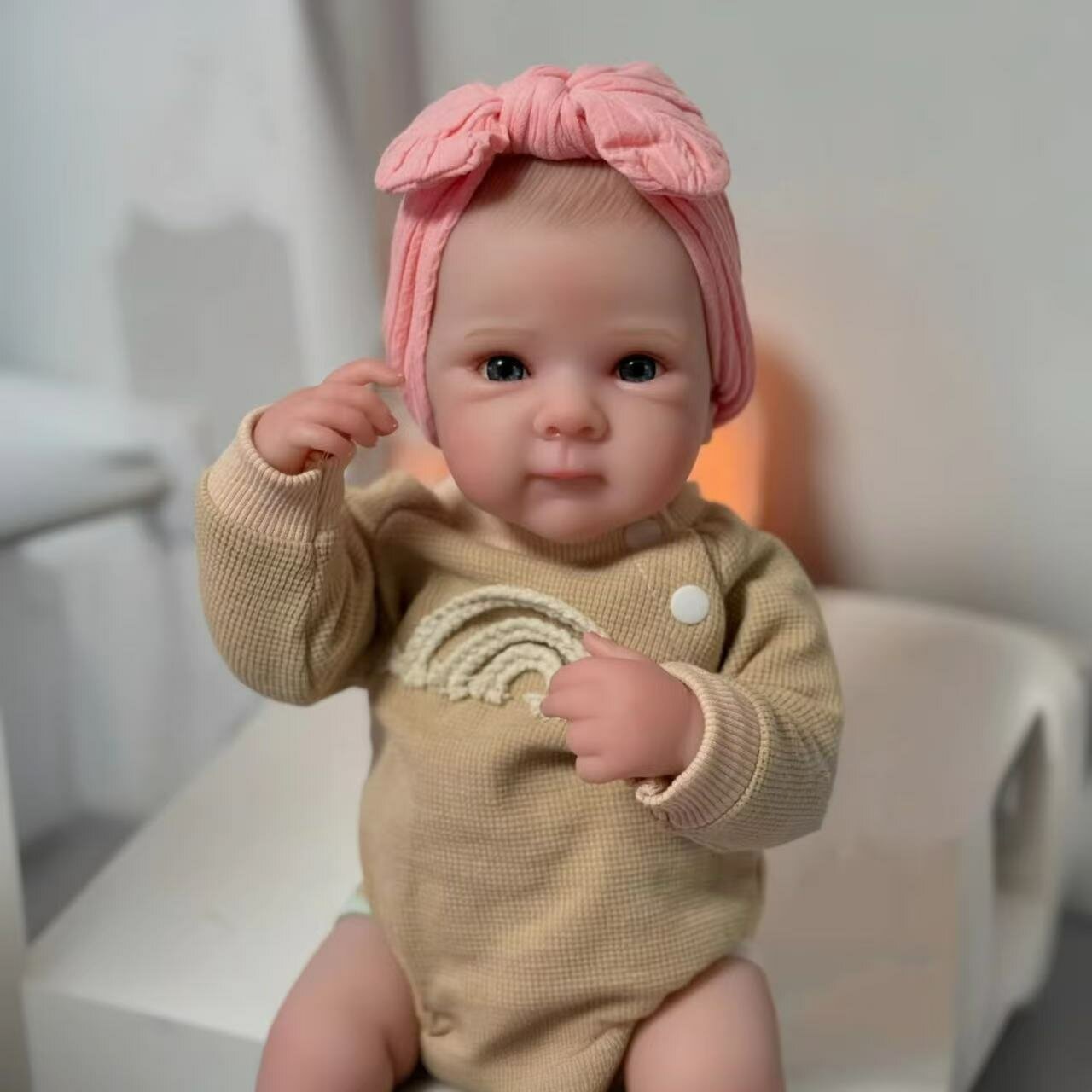 Розовый боди высотой 45 см, реалистичная кукла-младенец Бетти, подарок на праздник для детей.