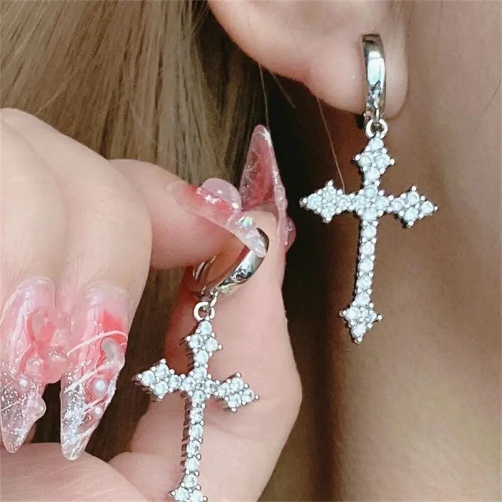 Комплект серег, Swarovski Zirconia, золото — фото 1