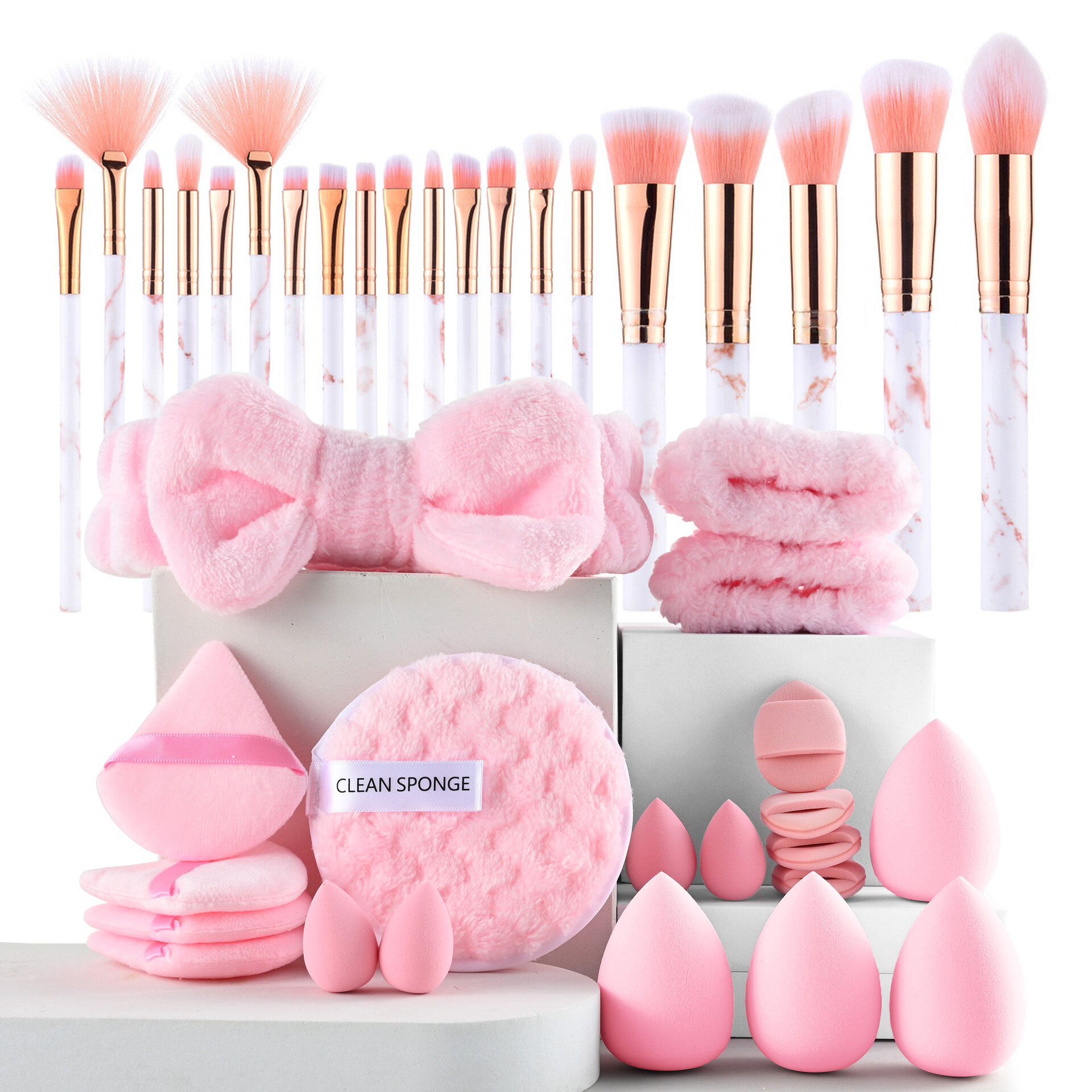 40 предметов набор инструментов для красоты для умывания лица и макияжа полный набор Xiyin Temu дропшиппинг