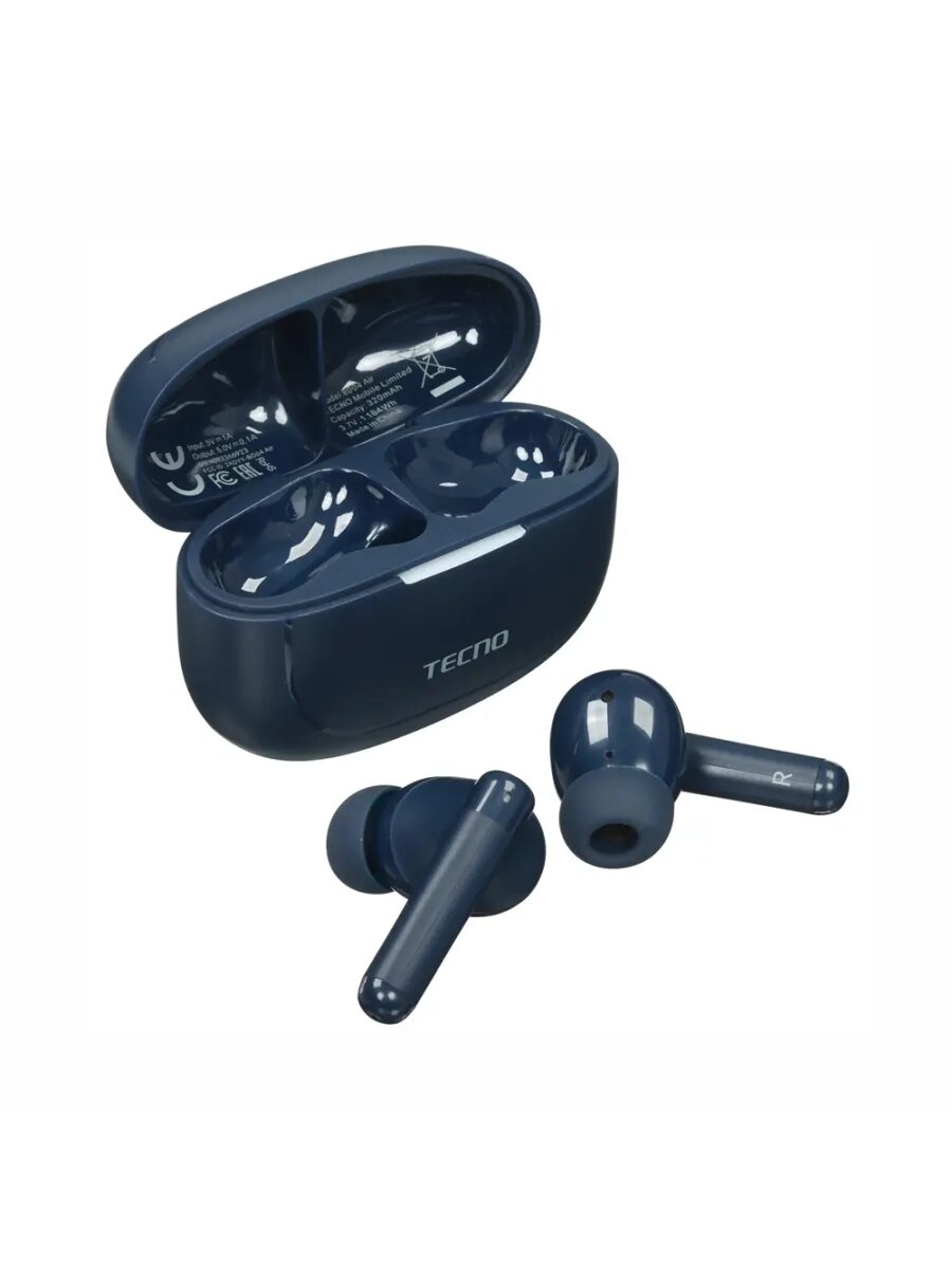 Беспроводные наушники Tecno Buds 4 Air BD04 (Midnight Blue)