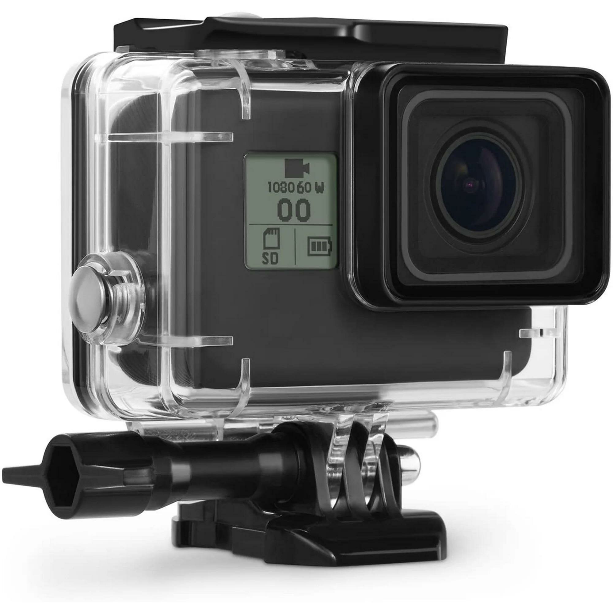 Водонепроницаемая оболочка для Hero 7 Black Hero 5 / 6 Аксессуары Кожух для дайвинга Защитный корпус, 45 метров Водонепроницаемый, для Hero 5/6/7 Black Hero(2018) Видеокамера, В комплект входят: 1 x Водонепроницаемая оболочка, 1 x Винт для