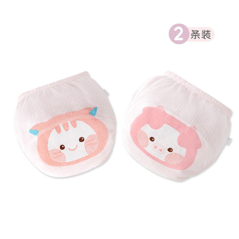 Тренировочные штаны для малышей, класс А, хлопковые, летние, дышащие, стираемые, марлевые, детское нижнее белье, штаны для приучения к горшку для девочек, подгузники для младенцев