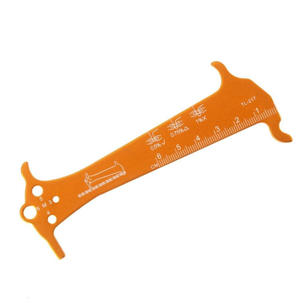 Измеритель износа цепи для велосипеда, оранжевый цвет