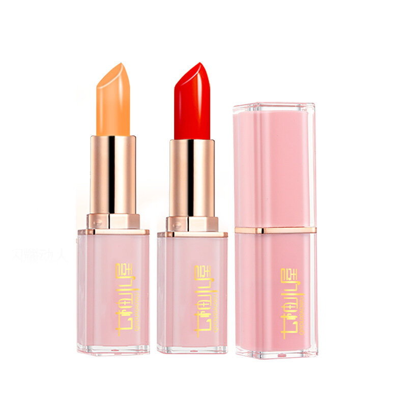 Бальзам для губ Qiyu Xiaowu с каротином, вишнево-красный, меняющий цвет, безопасный для беременных женщин, тысячи цветов, не прилипает к чашке, не выцветает