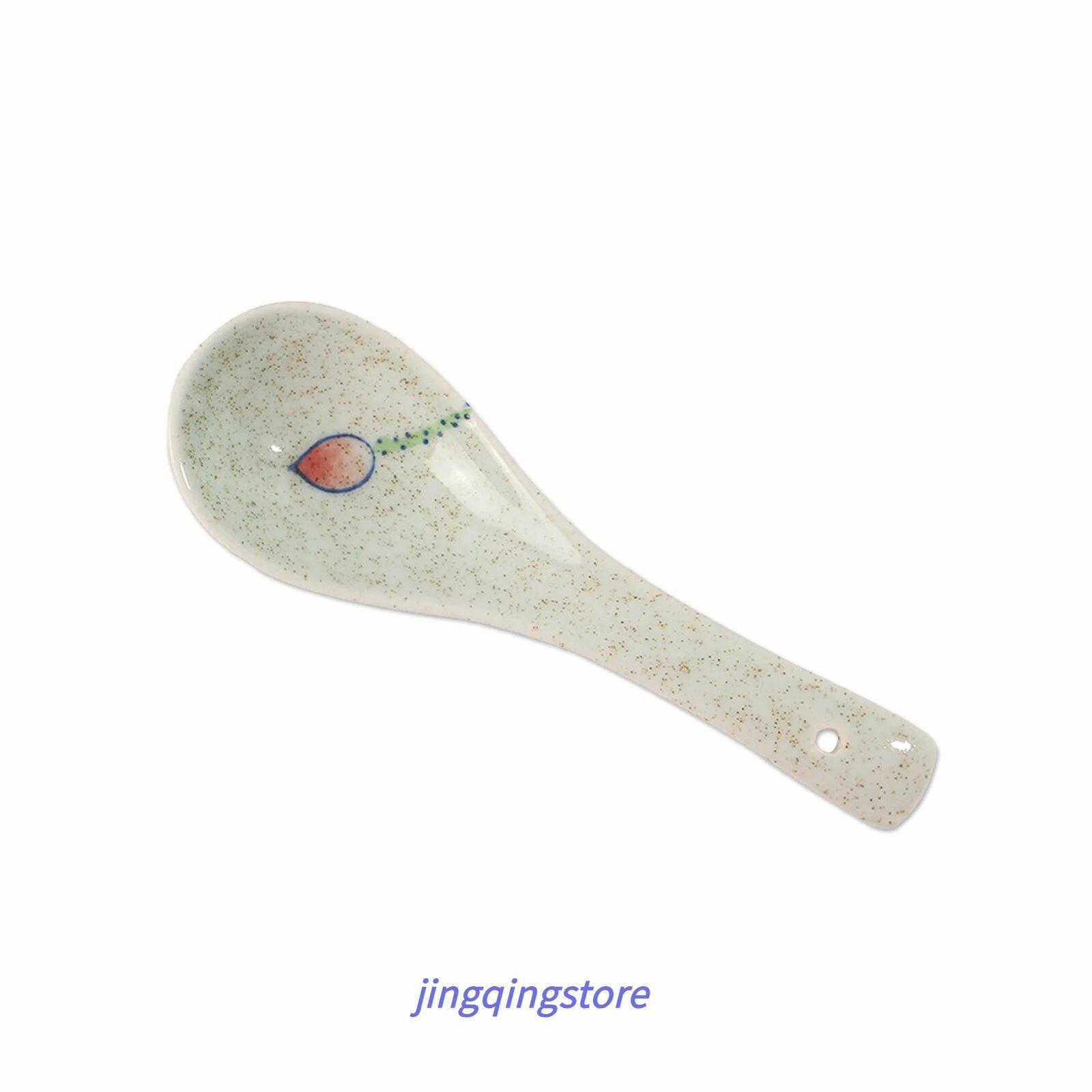 1 шт. японская керамическая ложка для супа, ручная роспись