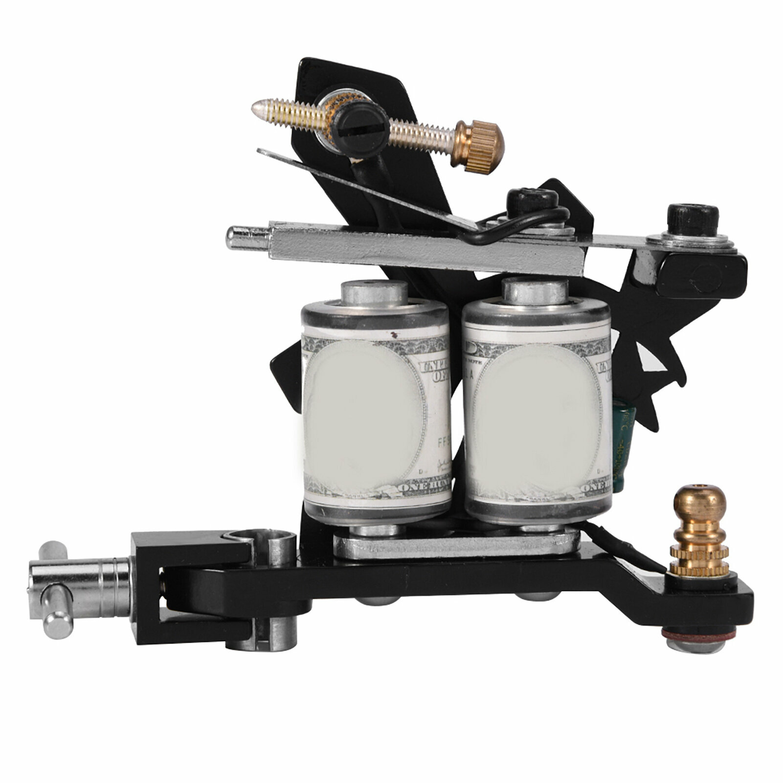 Инструмент для нанесения татуировок, шейдер, железный пистолет-пулемет, 10 витков медной проволоки, инструмент для окрашивания линий и боди-арта