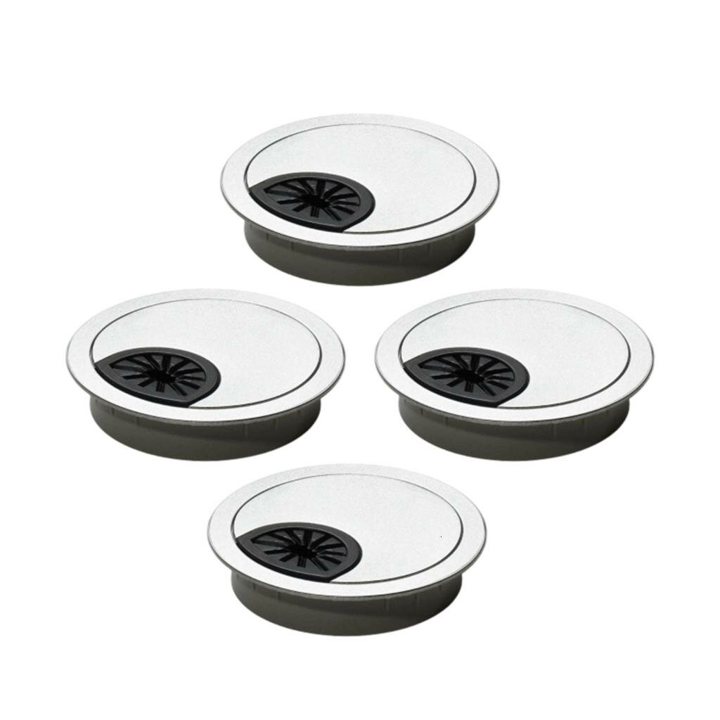 4 шт. ABS кабельные втулки для стола, 50mm