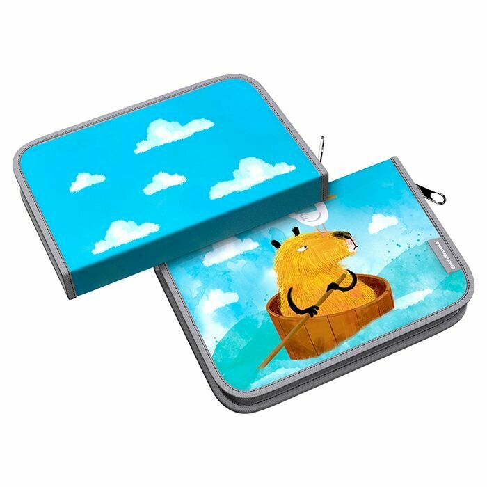 Пенал 1 отделение без наполнения "Capybara Travel" 205*135 см 60220 "Erich Krause"