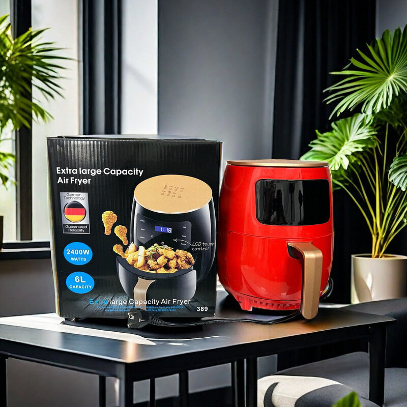 Фритюрница для домашнего использования, большая вместимость, сенсорный экран, фритюрница для внешней торговли, многофункциональная машина для приготовления картофеля фри, умная электрическая фритюрница.