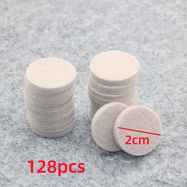 Фетровые накладки на ножки 2см, 128шт, Round