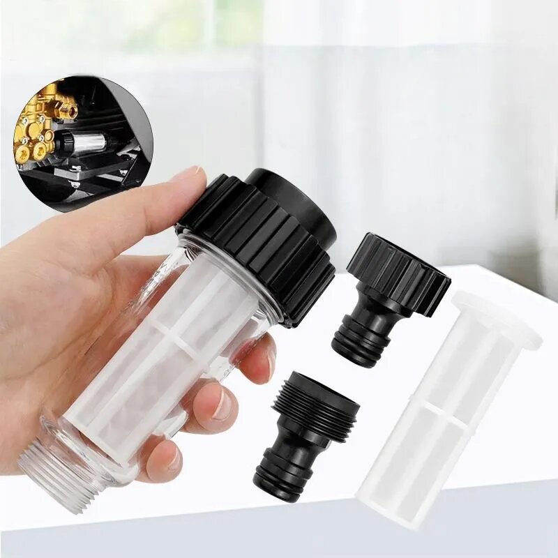 Фильтр для мойки высокого давления (грубой очистки) с адаптером для садового шланга