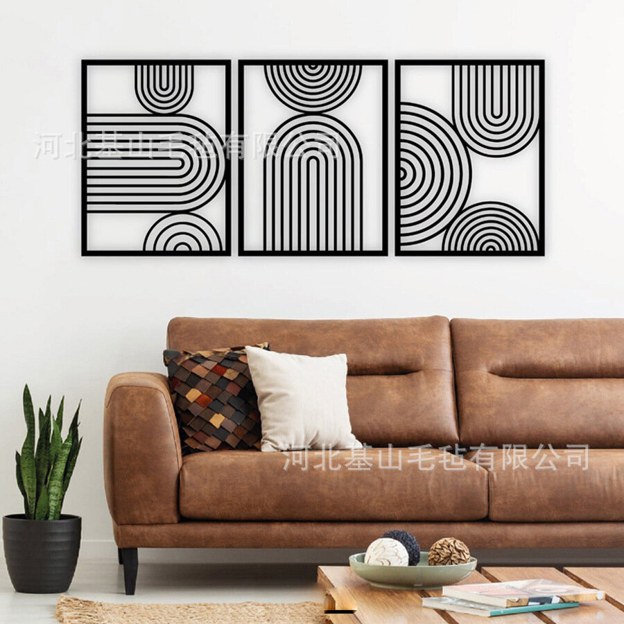 Настенное украшение в стиле бохо, геометрическое, средневековое, современное, из фетра, большого размера, абстрактное,