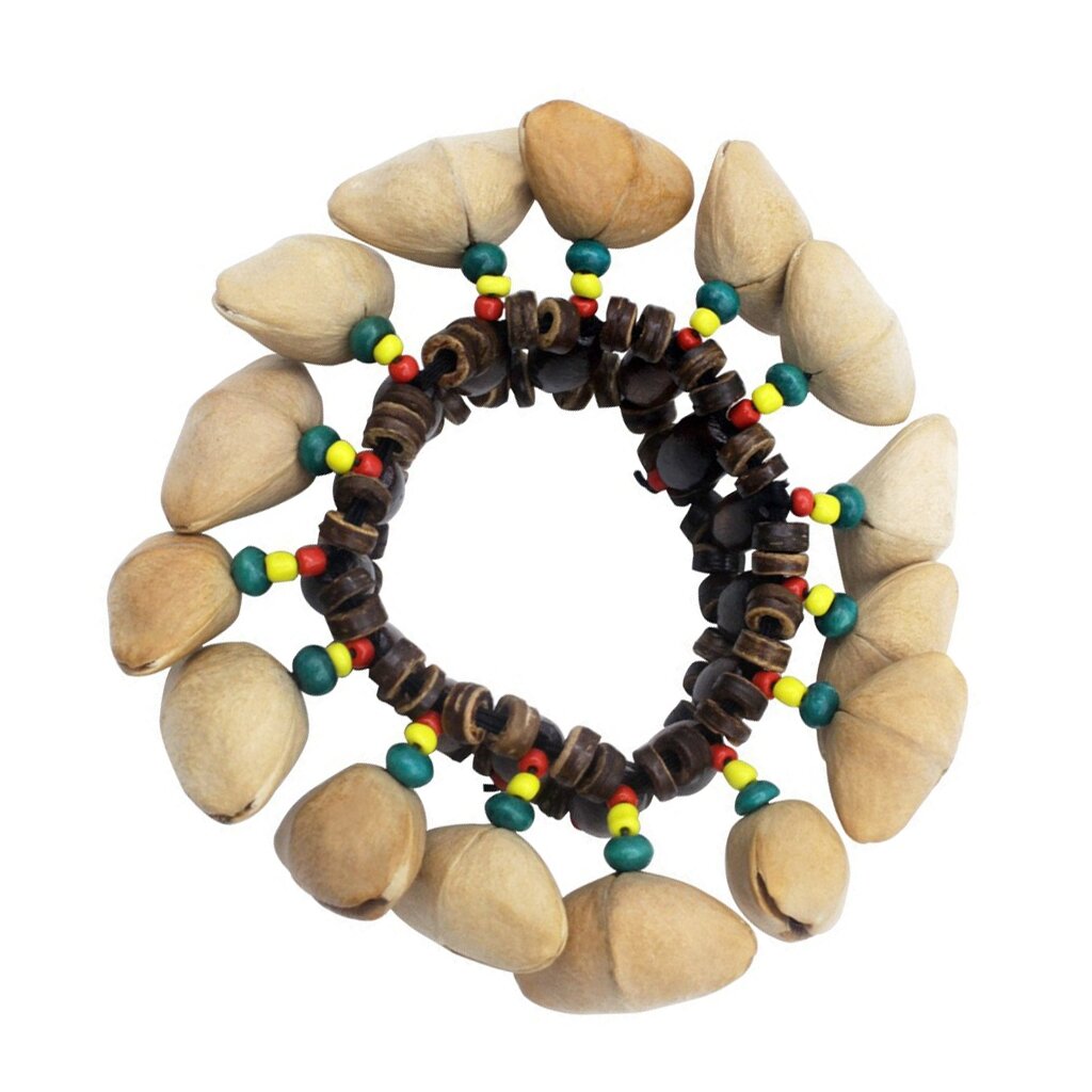 Ручная работа: браслет-колокольчик из скорлупы орехов