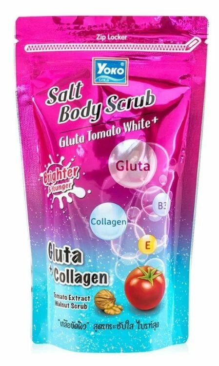 Скраб для тела Yoko солевой Глутатин и Томат Spa Salt, 350 г