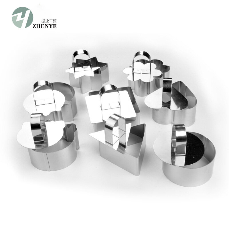 Кольцо для мусса из нержавеющей стали, форма для торта с толкателем, инструмент для рисовых шариков и суши, инструмент для выпечки