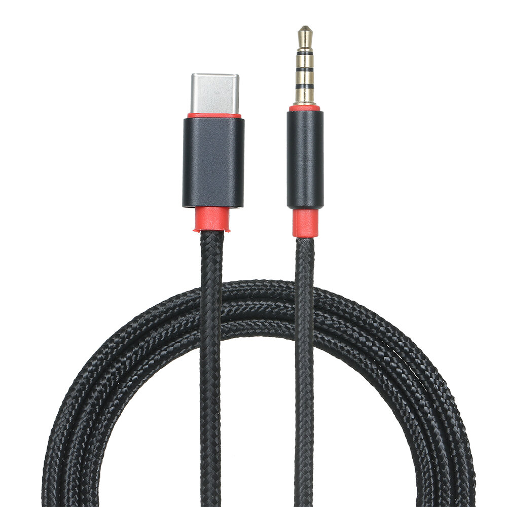Кабель аудио Type-C Male to 3.5mm TRRS Male, длина 3.12ft, черный, адаптер USB-C к 3.5mm для гарнитуры, автомобильной/домашней стереосистемы