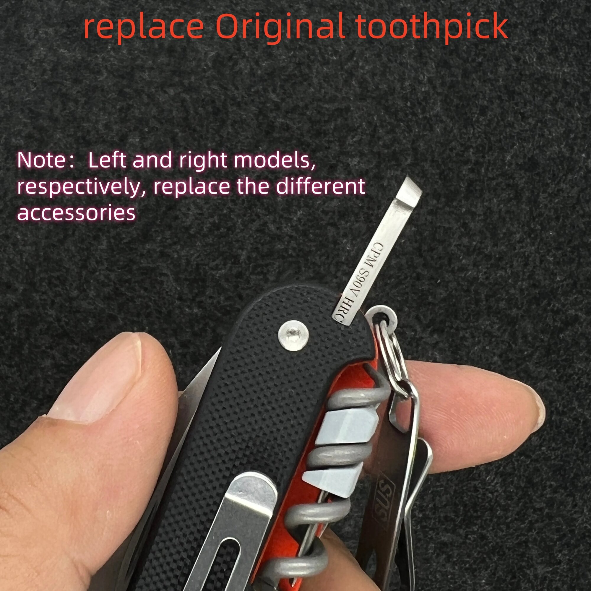Стальная зубочистка S90V для Victorinox, OnlyLargeToothpick-R