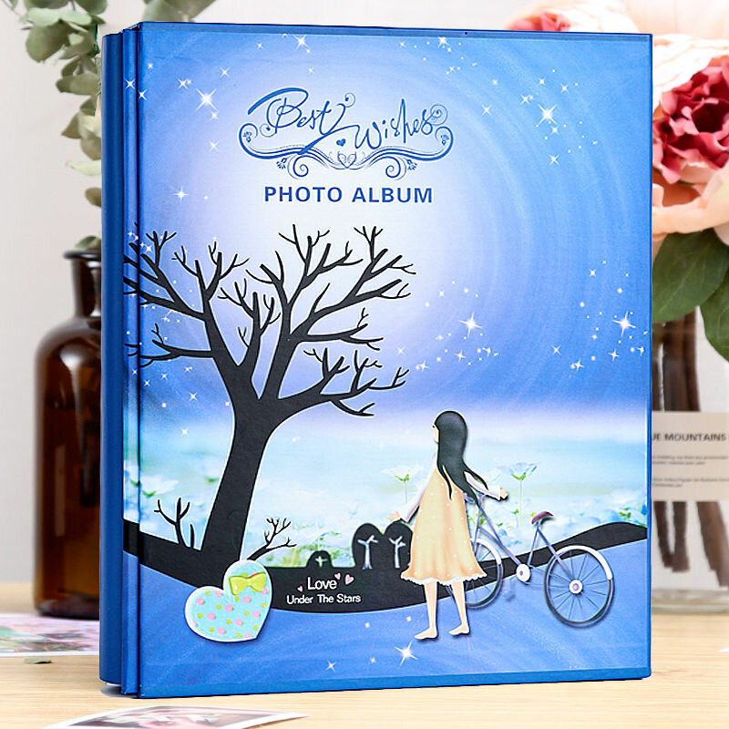 7-дюймовый фотоальбом на 200 листов в коробке, коллекция фотографий семьи и пары, 7inch ламинированных страниц для вставки, памятный альбом для детей