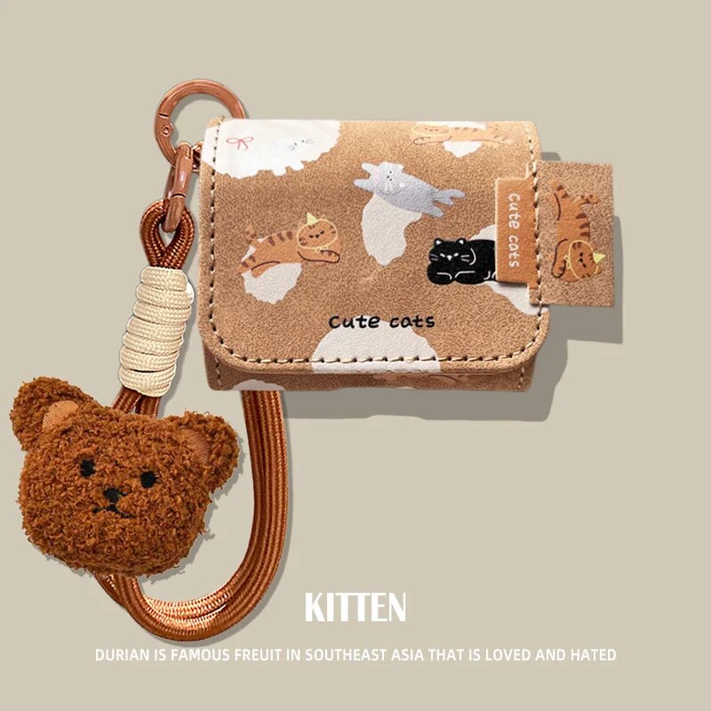 Чехол для наушников в клетку с мультяшной собакой в стиле ретро, для Huawei Freeclip2, чехол для беспроводных наушников, защитный чехол для Huawei Freeclip 2, чехол