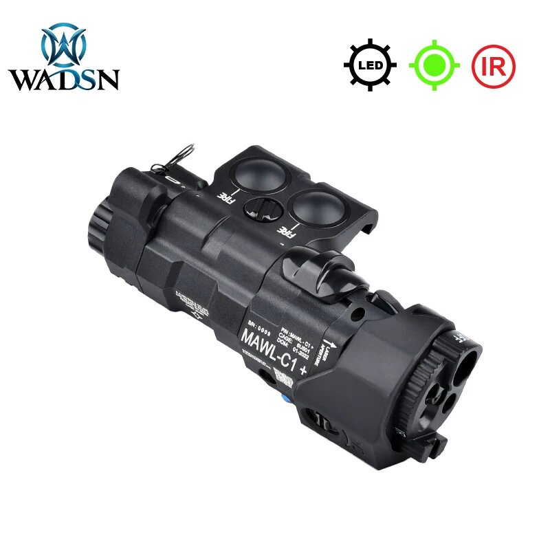 WADSN MAWL-C1 красный, зеленый и синий лазерный нейлоновый индикатор ИК-лазерный инфракрасный светодиодный фонарик