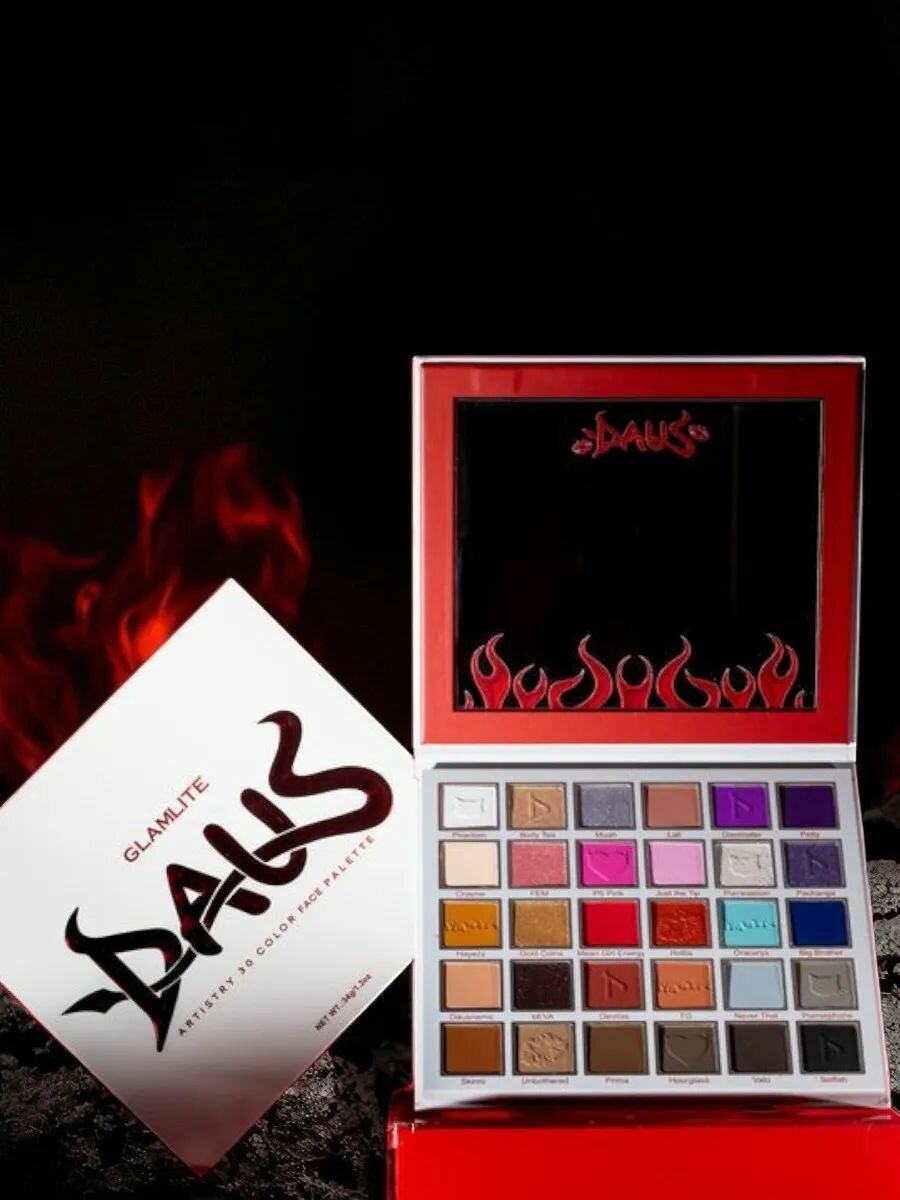 Палетка теней Glamlite Cosmetics X Daus