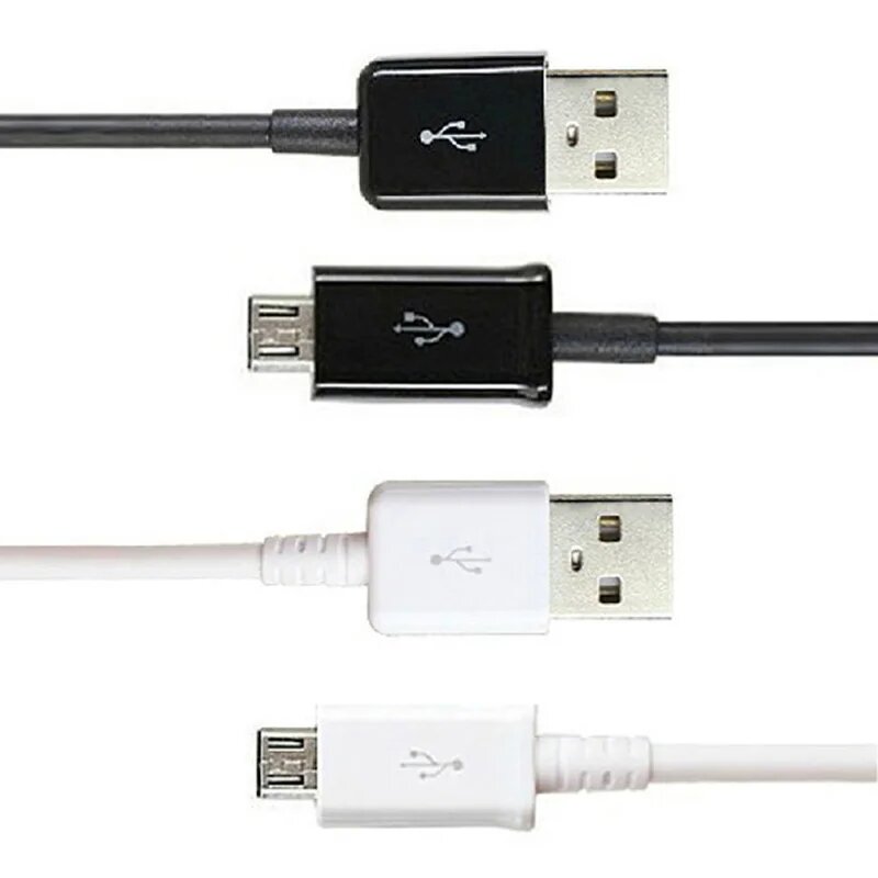 Кабель Micro USB Samsung 1M/1.5M 2A для быстрой зарядки и передачи данных, совместимый 1,5 м, White