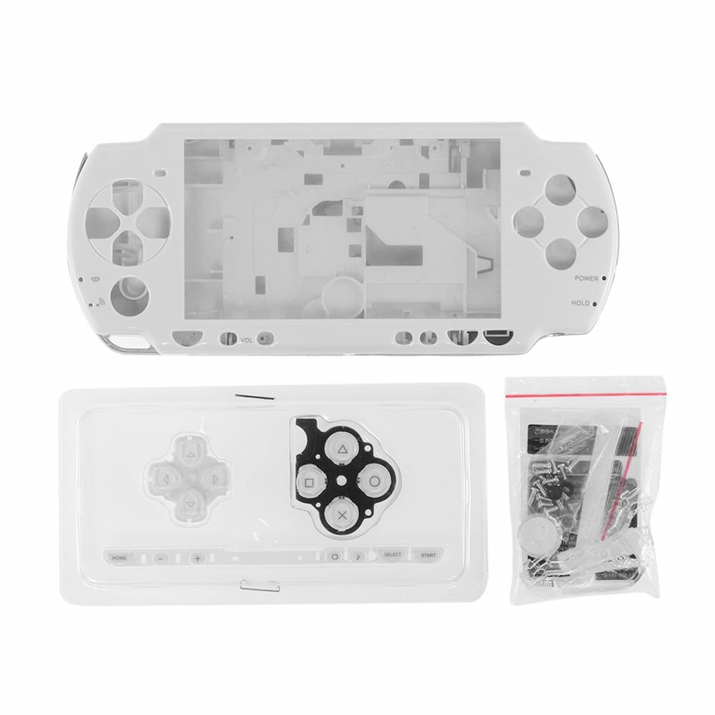 Сменный белый чехол для корпуса игровой приставки PSP2000, одна упаковка