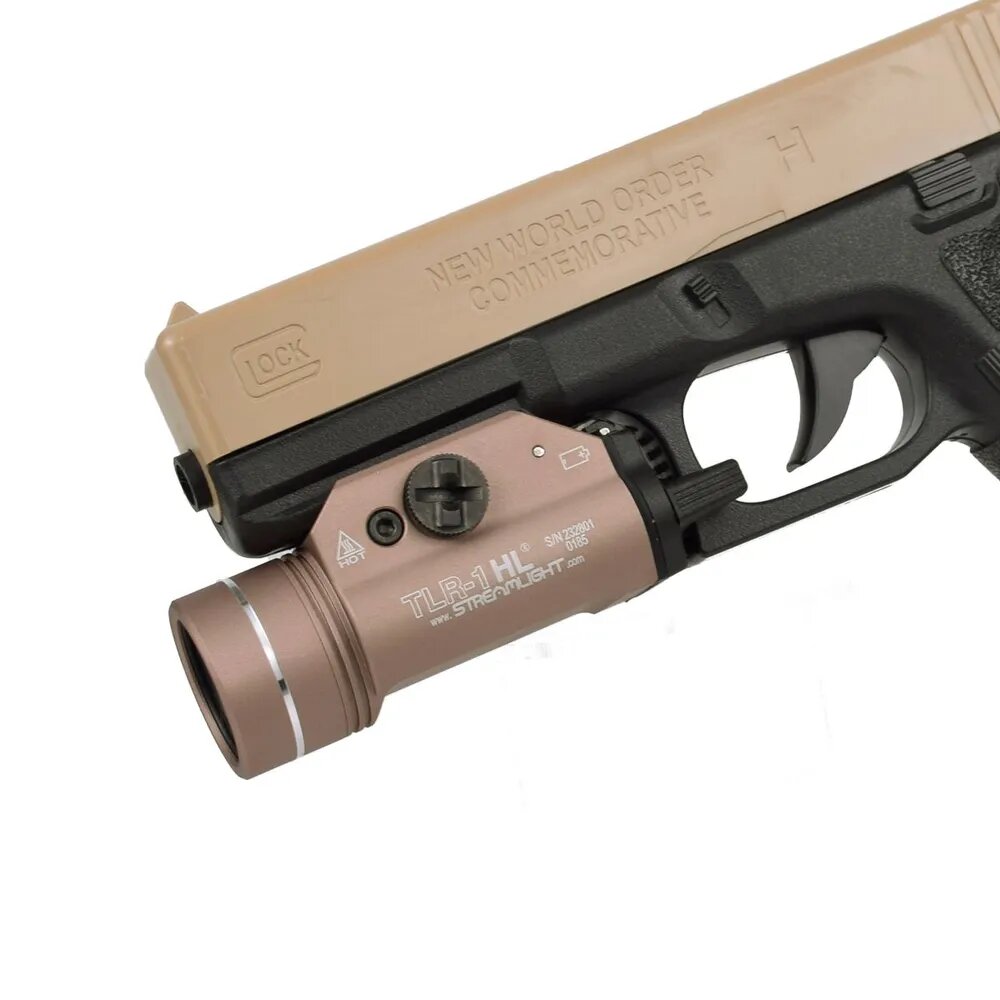 Тактический фонарь TLR-1 для Glock17 19 1911 г. Коричневый тактический фонарь