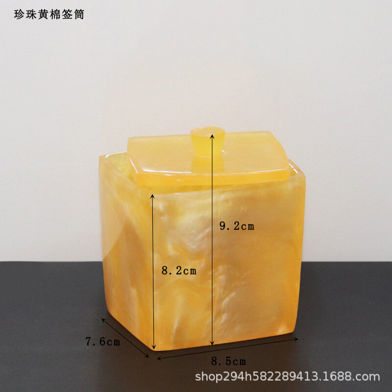 Европейский стиль коробка для ватных палочек, креативная коробка для хранения ваты, держатель для зубочисток, высококачественная коробка для соли для ванной в отеле, коробка для зубочисток из смолы