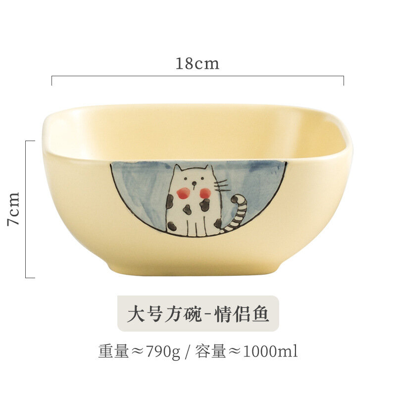 Квадратная миска, маленькая миска, керамическая миска, милая миска, тарелка для чая, тарелка для закусок, миска для сухофруктов, высокая эстетика