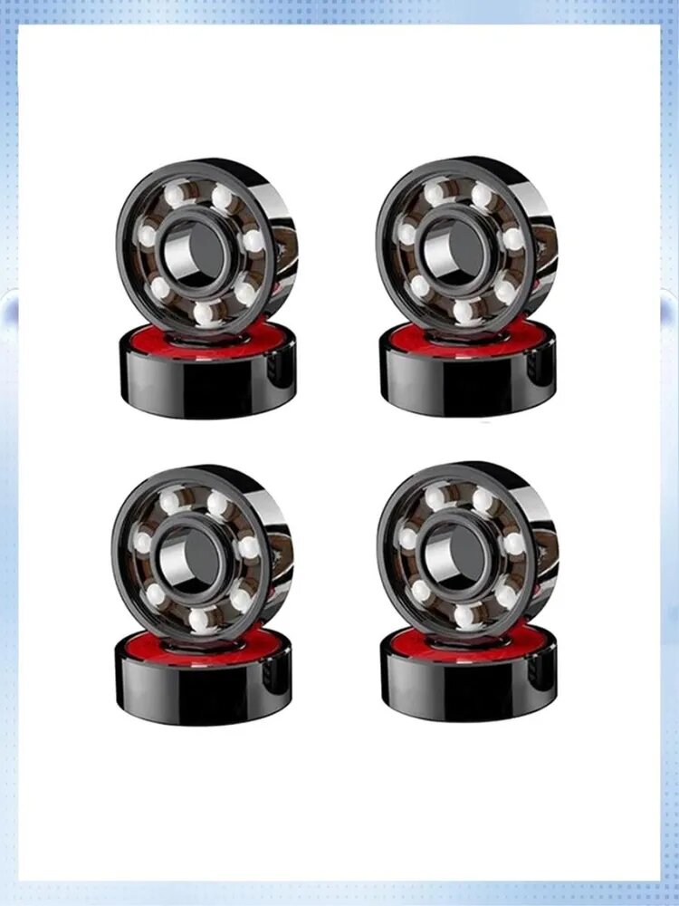 8 Шт. Керамические Подшипники, Высокоскоростные Износостойкие Для Скейтборда, Колеса, Роликовые Коньки, Прочные Подшипники