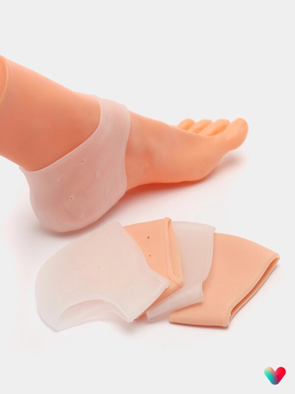 Носки силиконовые, косметические, увлажняющие для заживления трещин на пятке
