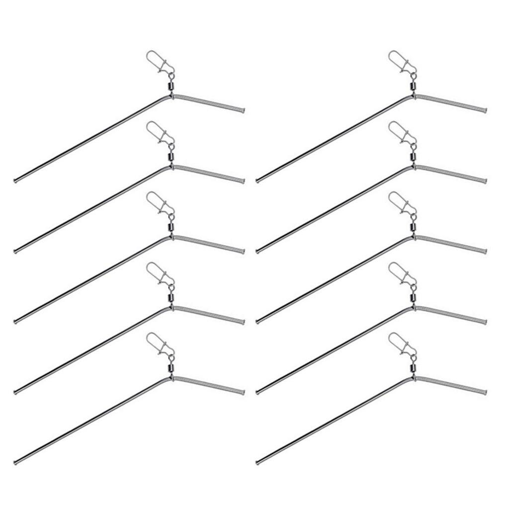 Рыболовный вертлюг с застежками и антизакручивателем 7/9/12 см, 12cm