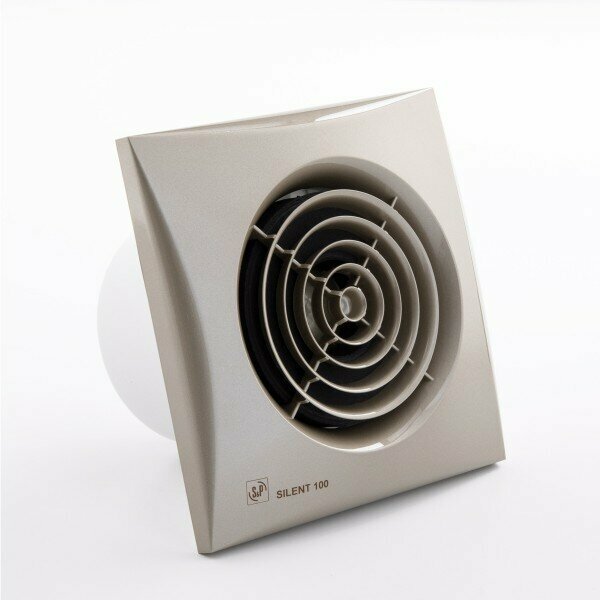 Вытяжной вентилятор Soler&Palau SILENT-100CZ CHAMPAGNE, IP45, бесшумный, слоновая кость