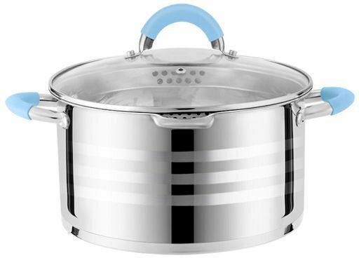 Кастрюля MELODIA 3,4 л с крышкой-дуршлагом и 2-мя носиками для слива Mallony