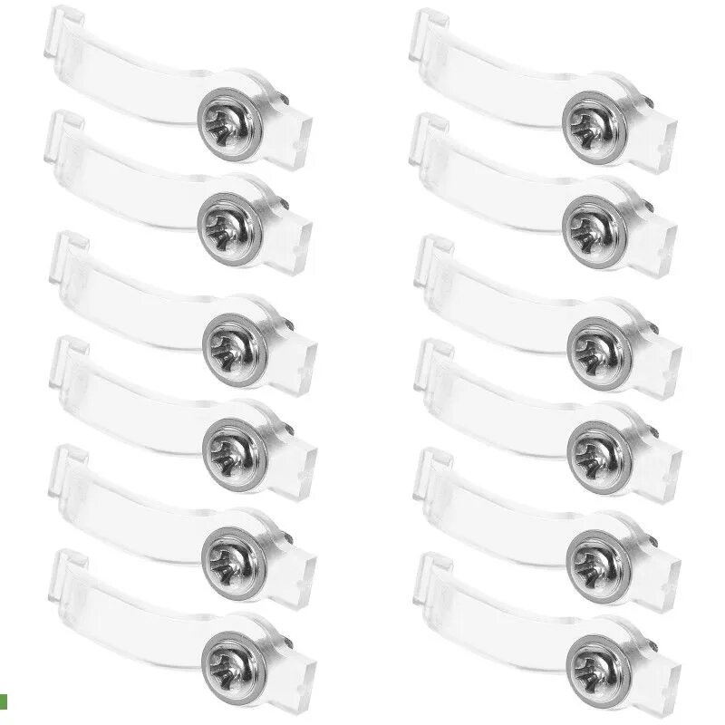 100 шт. крепежных скоб для стержней, односторонние фиксирующие клипсы для 10 мм светодиодной ленты