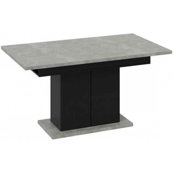 Стол раздвижной Трия Детройт Тип 1 Черный/Ателье светлый