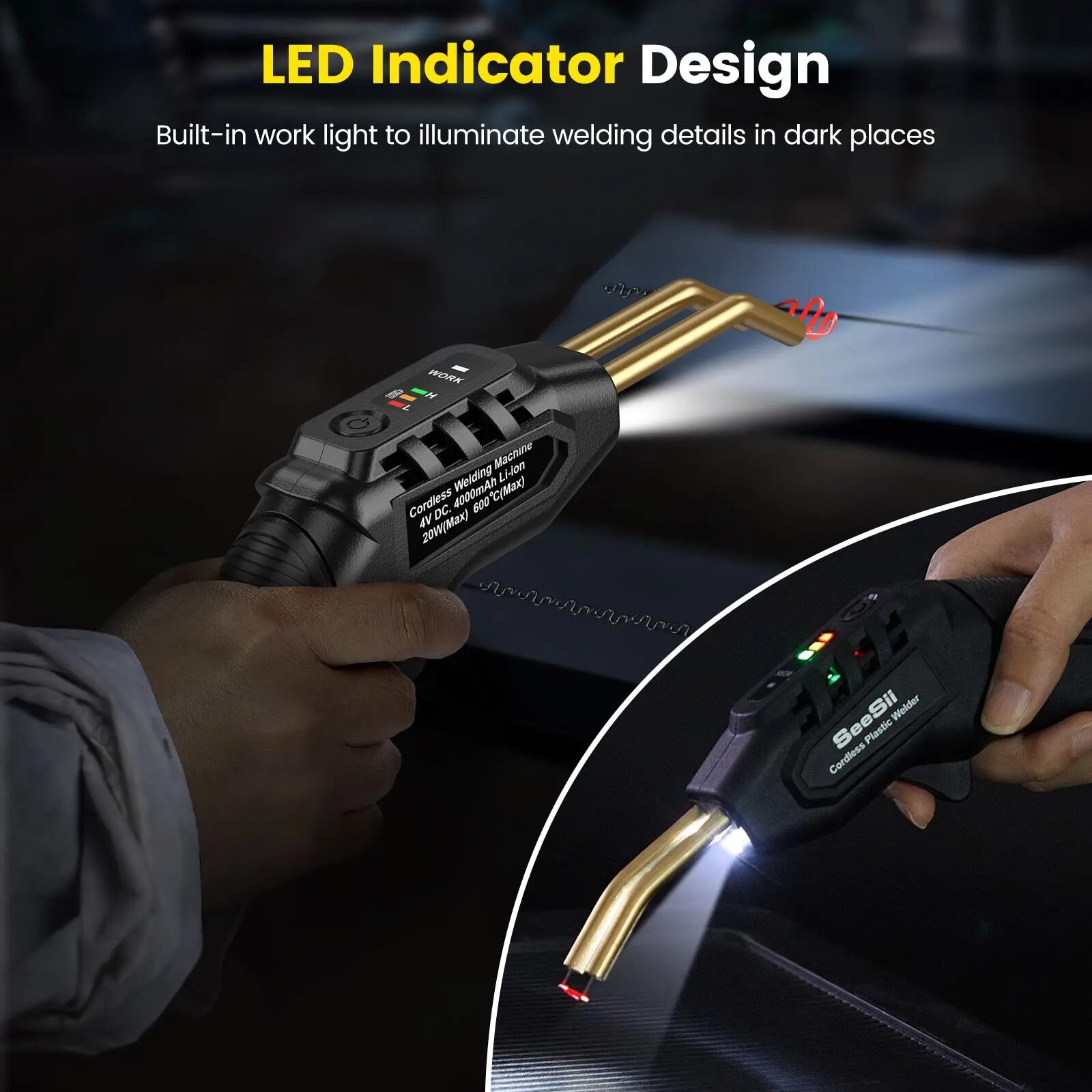 40 Вт комплект для сварки пластика, горячий степлер, сварочный аппарат для пластика, тепловая пушка, 4,0 Ач, скобы для паяльника, электросварка, инструмент для ремонта автомобильного бампера