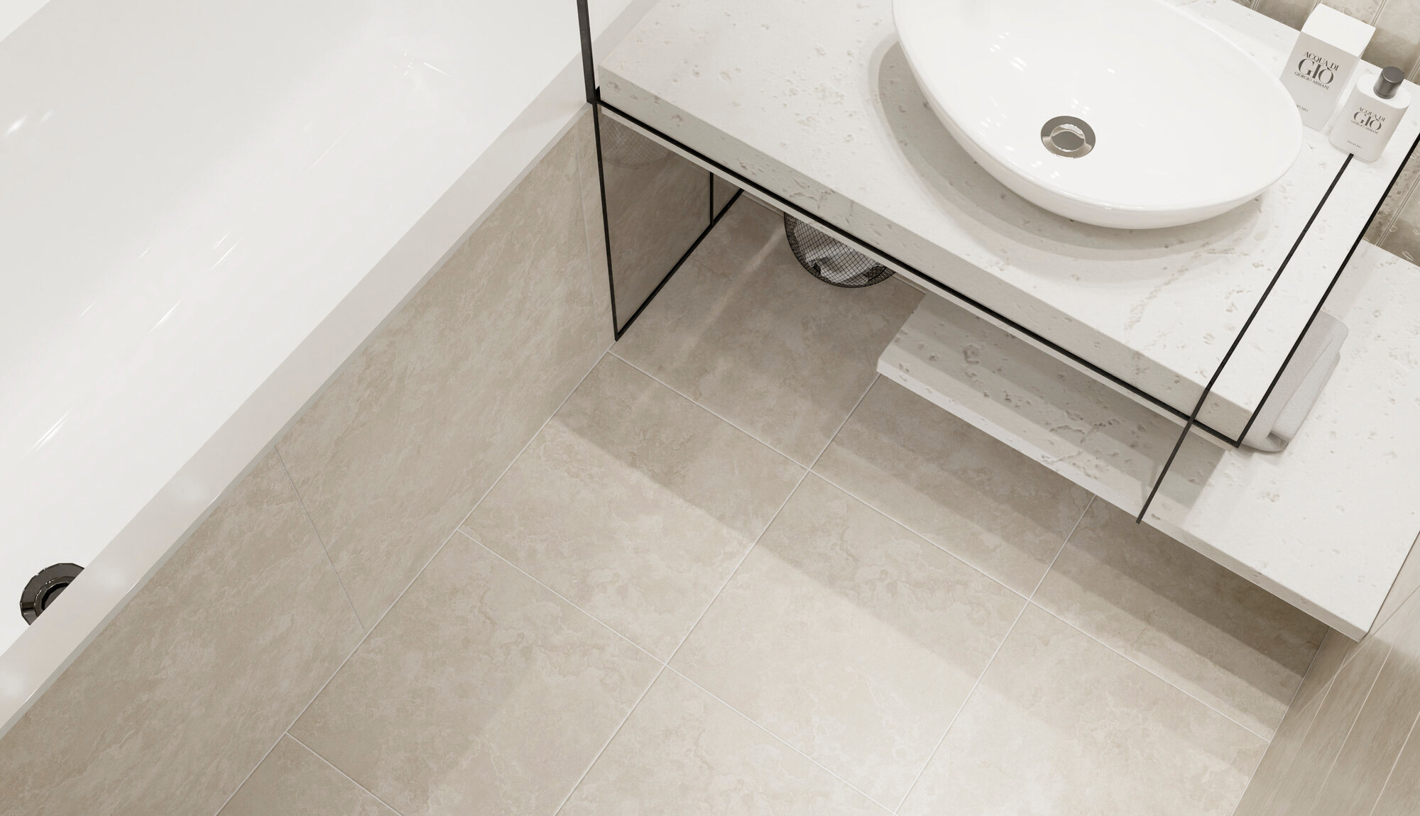 Плитка Напольная Azori Amarone бежевый 42Х42 см 1,23 м²