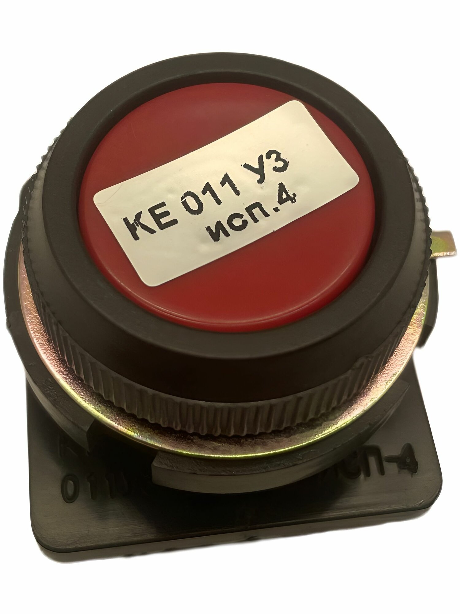 Выключатель кнопочный КЕ-011У3 исп.4, Техэнерго, красный, IP40, 10А ,660В.