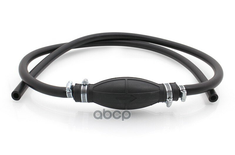 Шланг для перекачки топлива с грушей резиновый 4 хомута металл DOLLEX арт. RPU008