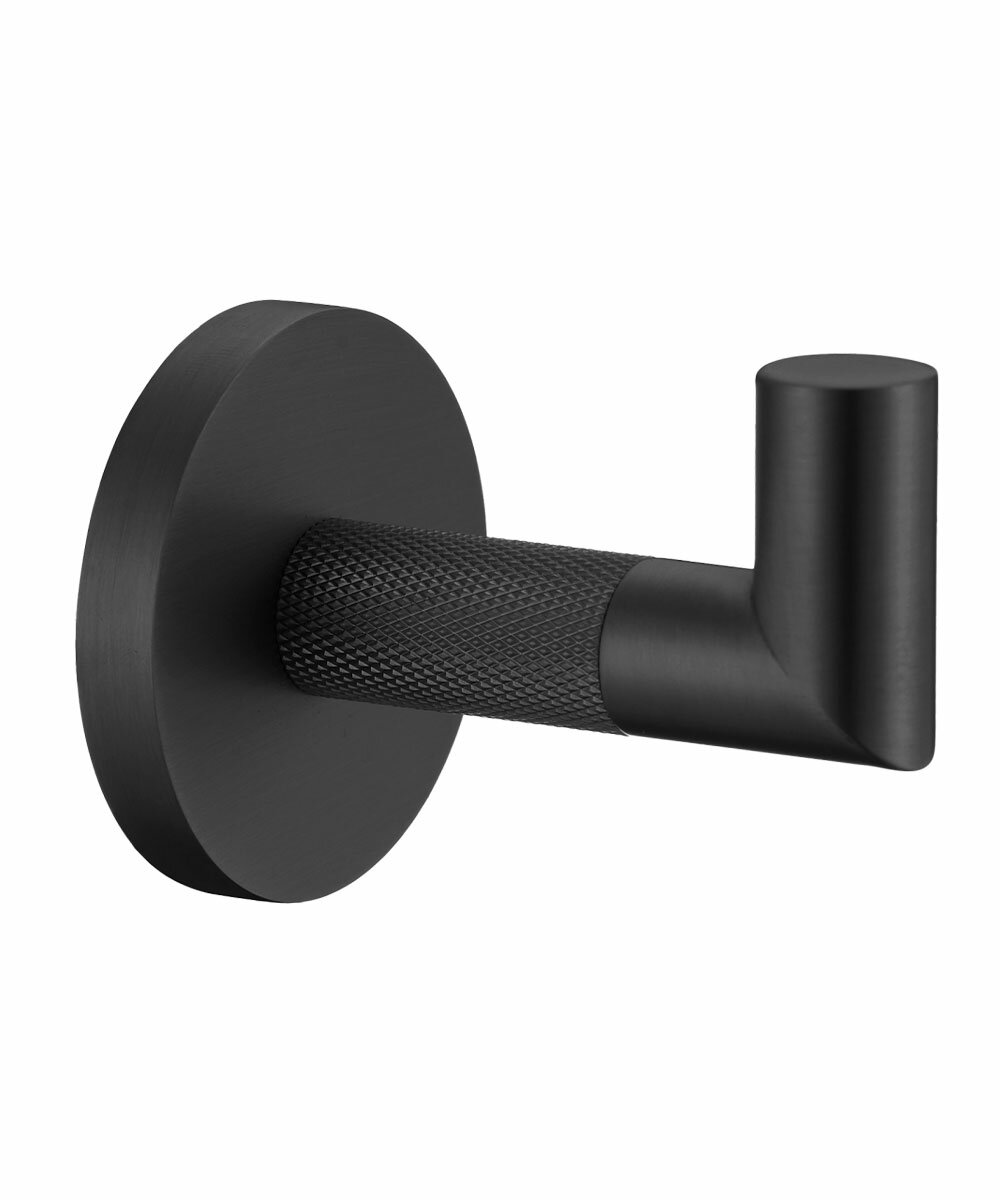 Крючок одинарный для полотенца от бренда Ganzer GZ19551-C черный