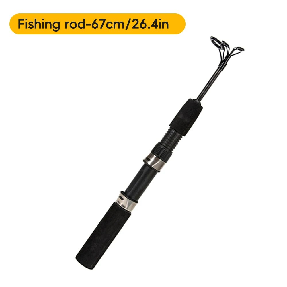 Зимняя удочка из углеродного волокна 50/67 см с катушкой 67cm fishing rod
