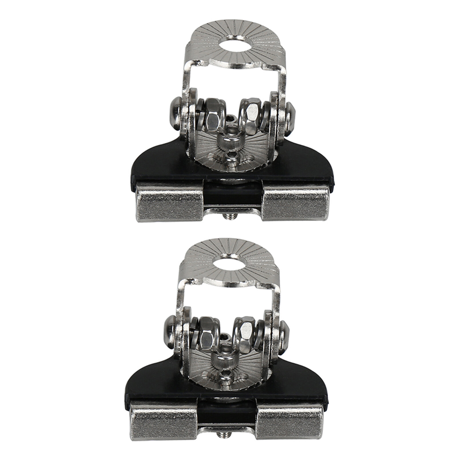 2 Pcs Стальные Колонные Крепления для Капота Лампы, Клещи для Монтажа LED Рабочего Светодиодного Поля, Клещи для Внедорожников, Черный & Серебристый, Сталь & Резина, Размер упаковки 8.1*7.8*7.3cm, Вес упаковки 350g